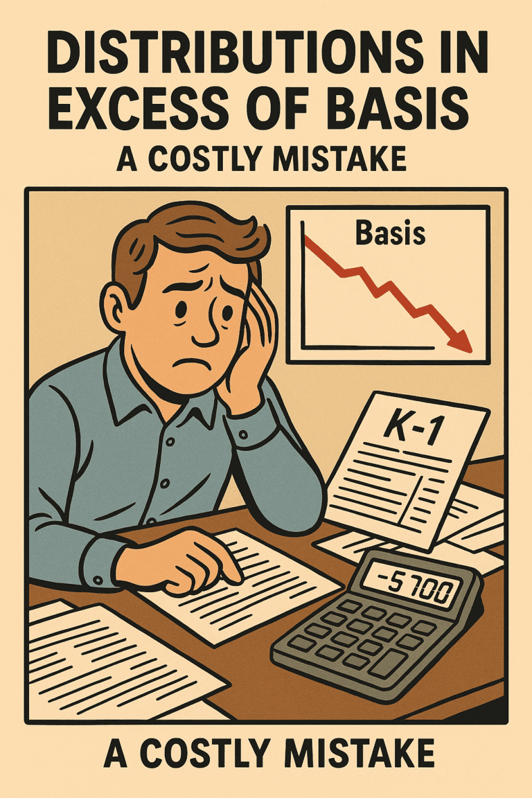 What Happens When Distributions Exceed Basis in S Corps